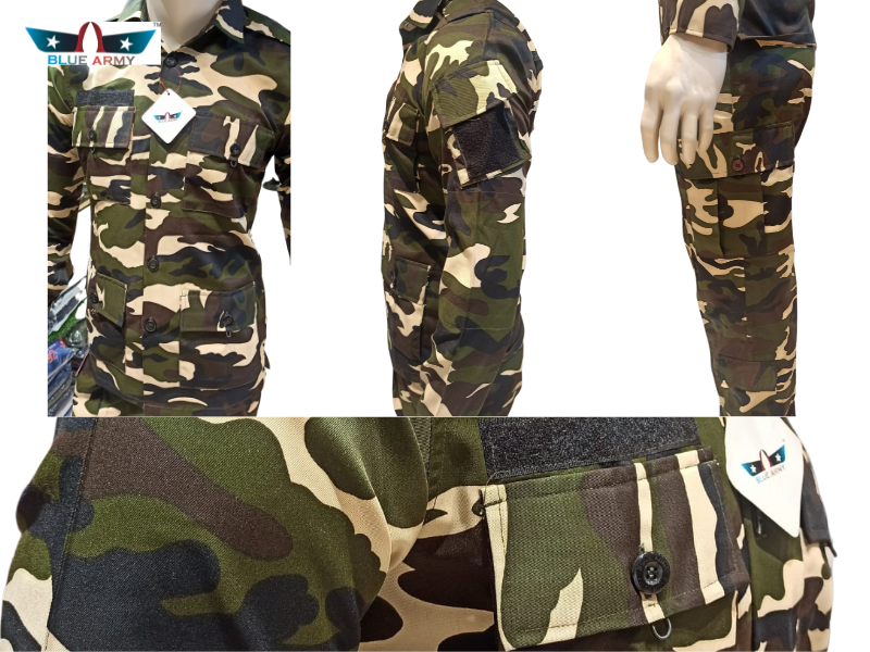 Blue Army SSB Camo Uniform | JCT Fabric Tactical Field Wear Set